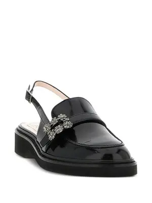 ROGER VIVIER Viv Rangers Embellished Leather Loafers
