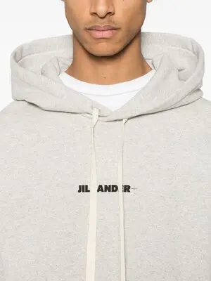 JIL SANDER Mélange Cotton Hoodie