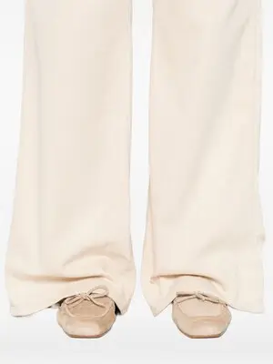 7 For All Mankind Lotta Wide-leg Denim Jeans - Beige