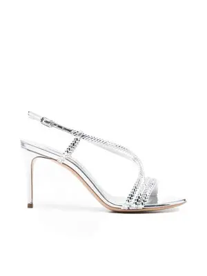 Casadei Starsway Julia Metallic Stiletto Heeled Sandals