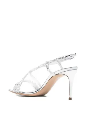 Casadei Starsway Julia Metallic Stiletto Heeled Sandals