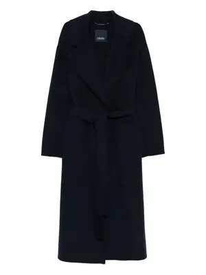 Max Mara Wool Long Coat - Blue