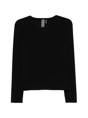 Norma Kamali Long Sleeve Round Neck Top