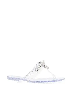 Casadei Embellished Thong Flat Sandals