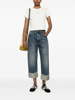 Maison Kitsuné Logo Cotton T-shirt - Beige