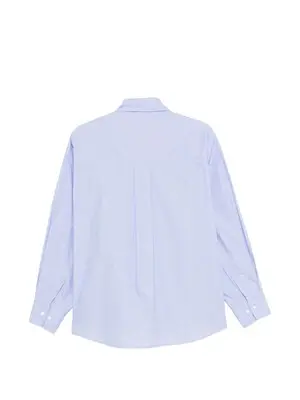Closed Cotton Shirt With Button Fastening And Long Sleeves