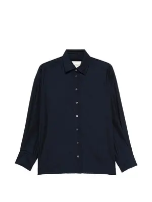 Closed Pointed Collar Shirts For Women