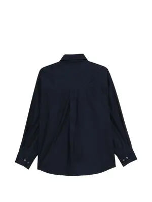 Closed Cotton Shirt With Pointed Collar And Buttoned Cuffs