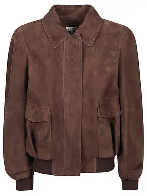 Loewe Suede Leather Bomber Jacket
