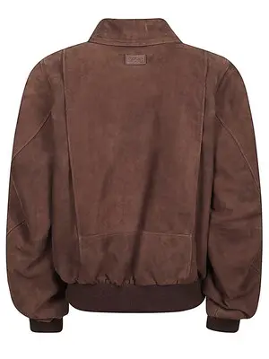 Loewe Suede Leather Bomber Jacket