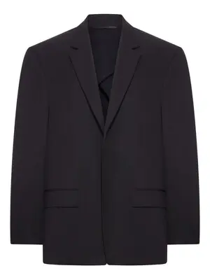 Balenciaga Tailored Wool Jacket With Notched Lapel
