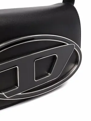 DIESEL® 1dr Leather Shoulder Bag - Black