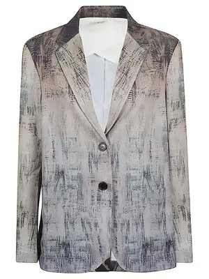 SISSIOTTOSTYLE Printed Single-breasted Blazer Jacket