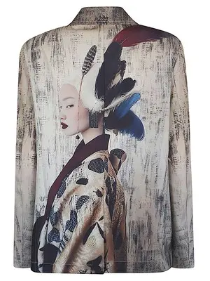 SISSIOTTOSTYLE Printed Single-breasted Blazer Jacket