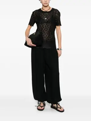 Ermanno Scervino Embroidered Lace T-shirt