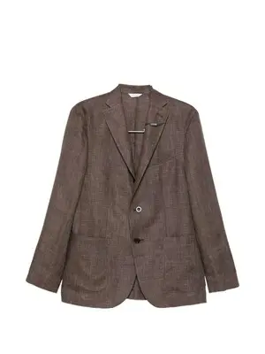 Boglioli Linen Check Blazer