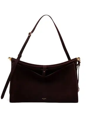 Alaïa Pocket 35 Leather Shoulder Bag - Red