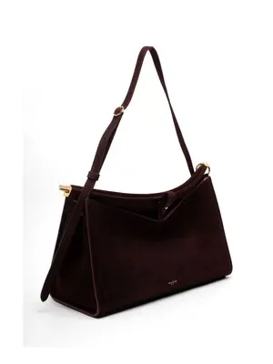 Alaïa Pocket 35 Leather Shoulder Bag - Red