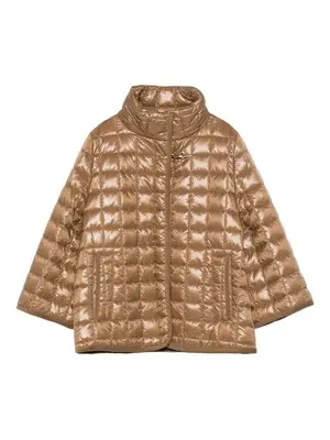 FAY Quilted Cape With Snap Button Fastening