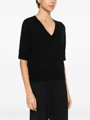 Soft Goat Cashmere V-neck Sweater