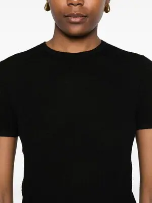 LISA YANG Ira Cashmere T-shirt - Black