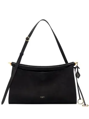 Alaïa Pocket 35 Leather Shoulder Bag - Black