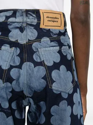 ALESSANDRO ENRIQUEZ Printed Denim Jeans