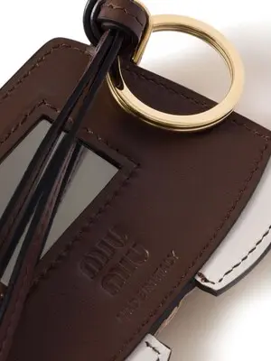 Miu Miu Leather Cardholder With Buckle Detail