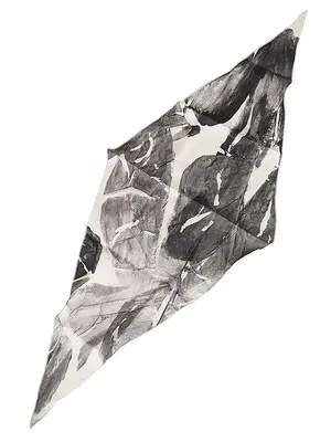 ALYSI Silk Foulard - Black