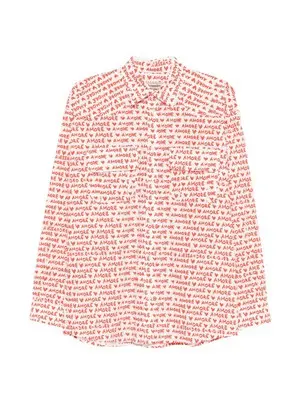 ALESSANDRO ENRIQUEZ Printed Cotton Shirt - Red