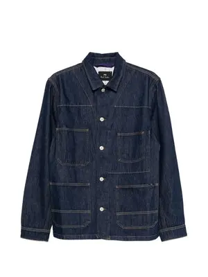 Paul Smith Denim Chore Jacket With Classic Collar