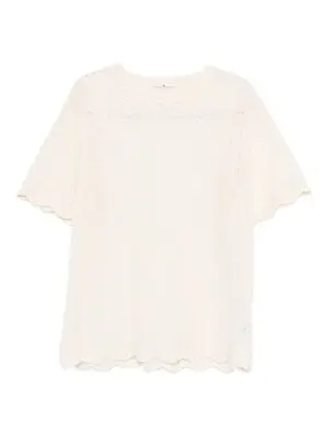 Ermanno Scervino Embroidered Lace T-shirt