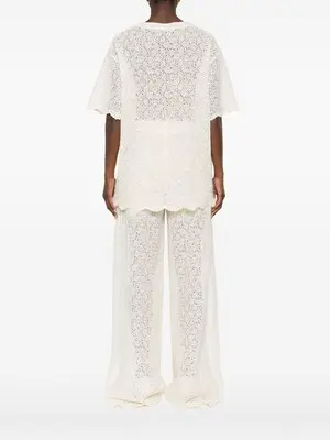 Ermanno Scervino Embroidered Lace T-shirt
