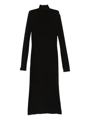 Norma Kamali Turtle-neck Midi Dress