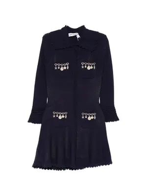 SELF-PORTRAIT Embellished Knit Mini Dress