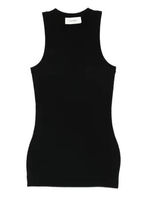 LISA YANG Amya Ribbed Cotton And Cashmere Sleeveless Top
