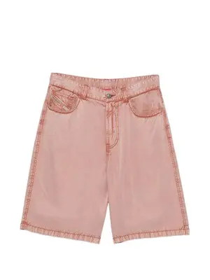 DIESEL® Bermuda Shorts With Pink Seam Detail