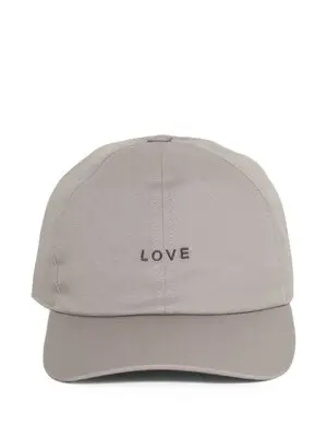 Rick Owens Baseball Cap With Embroidered Detail - White