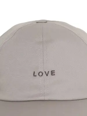 Rick Owens Baseball Cap With Embroidered Detail - White