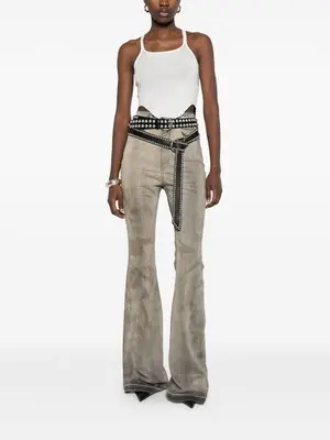Rick Owens Flared Leg Denim Jeans