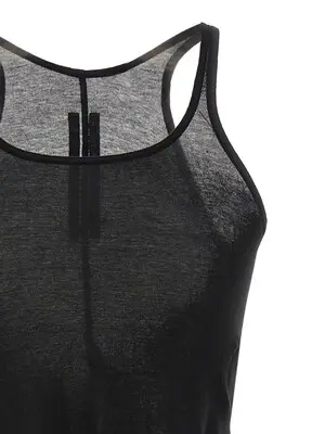Rick Owens Cotton Cropped Top - Black