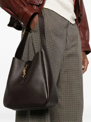 Saint Laurent Le 5 À 7 Small Leather Shoulder Bag - Brown