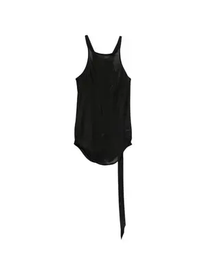 Rick Owens Racerback Tank Top With Tie Detail