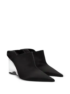 Alaïa Leather Pointed Toe Mules