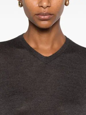 THE ROW Ondre Cashmere Sweater - Grey