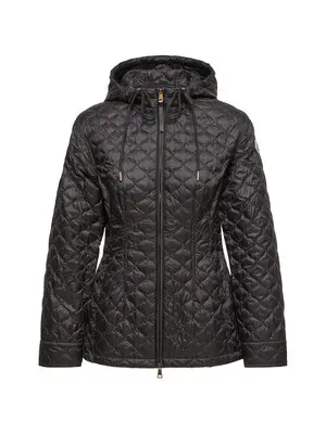 Moncler Arum Quilted Down Jacket With Hood - Black