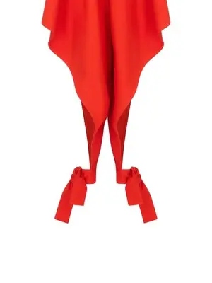 Alaïa Cotton Panelled Trousers - Orange