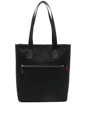 Gucci Gg Fabric Shopping Bag - Black