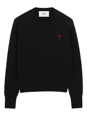 Ami Paris Embroidered Sweaters For Men