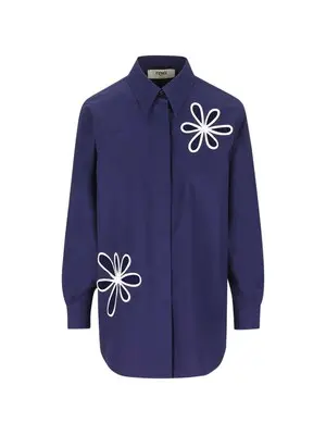 Fendi Button Up Shirts For Women